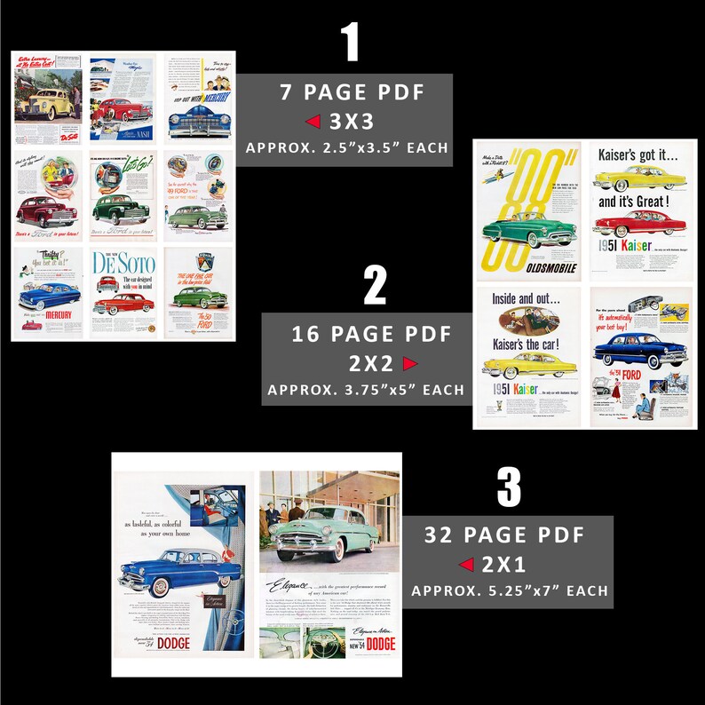 Digital Ephemera Vintage Car Auto Ads 63 Advertisements Download ...