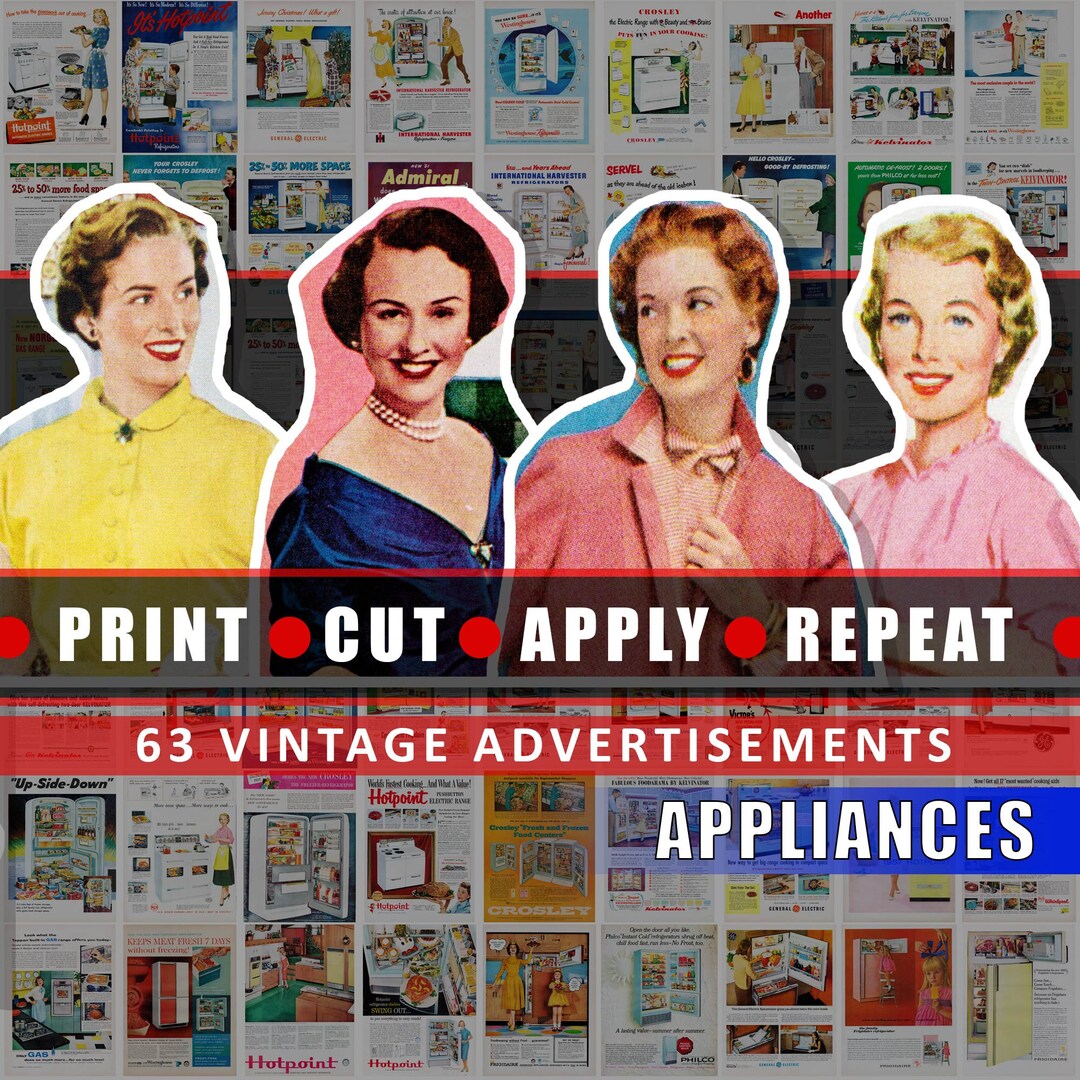 Digital Ephemera Vintage Kitchen Appliance Ads 63 Advertisements ...