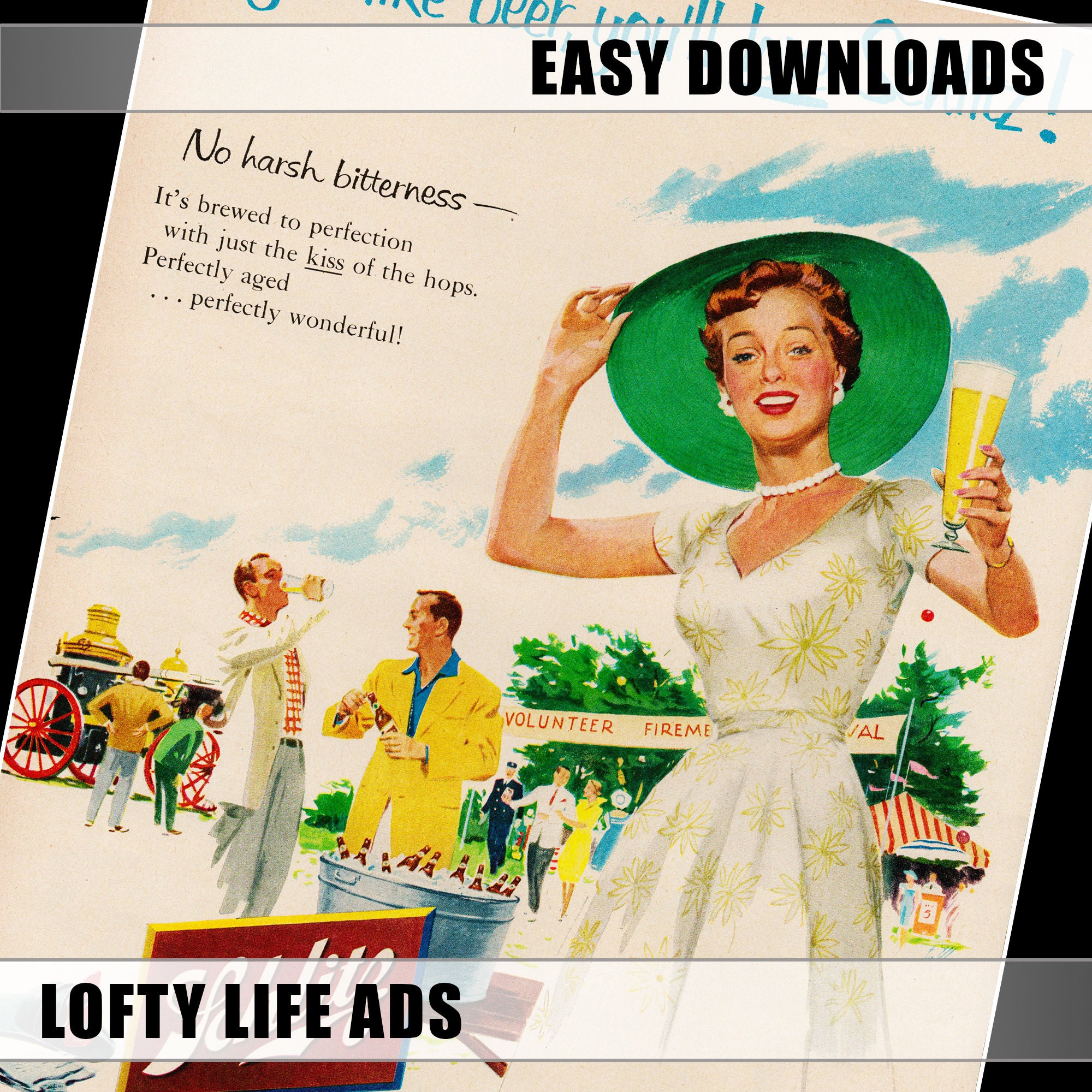 Vintage Advertisements Beer Brewery Ads 30s 40s 50s 60s Digital ...