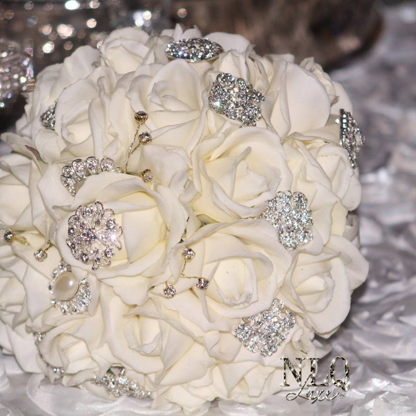 Bling Bridal Bouquet - Etsy