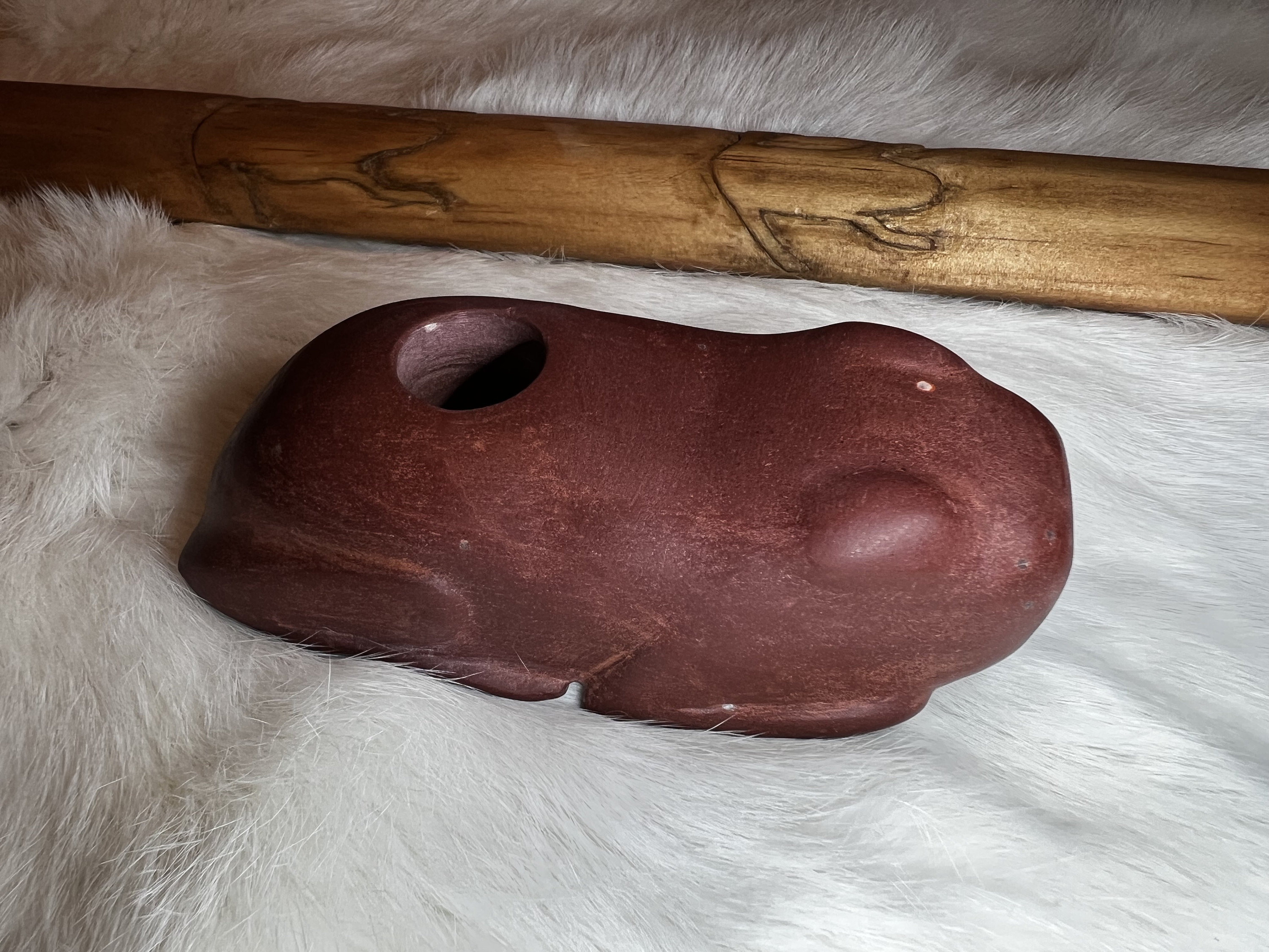 Native American Pipe “frog” Made of Pipestone by Native American Pipes ...