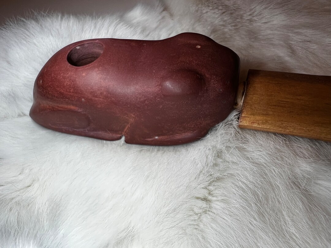 Native American Pipe “frog” Made of Pipestone by Native American Pipes ...