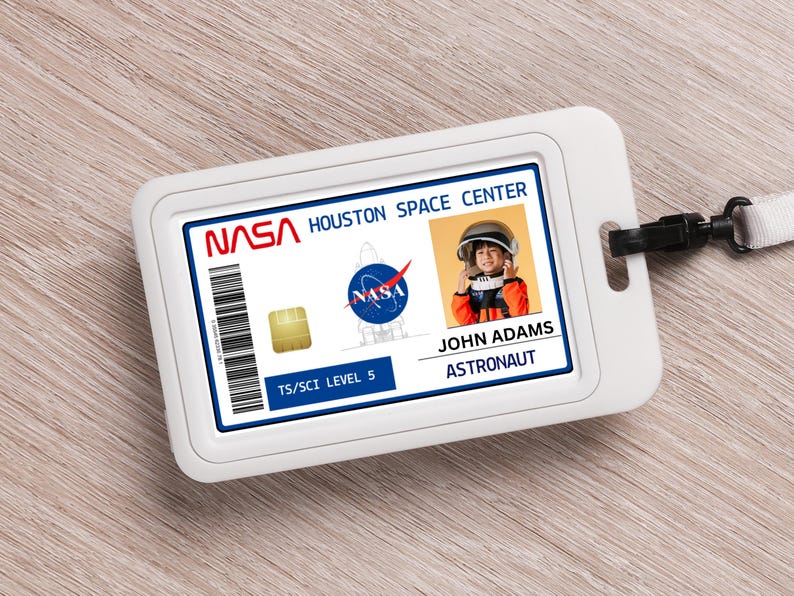 Kids Pretend Play ID Card Set: Editable Job Badges (digital Download ...
