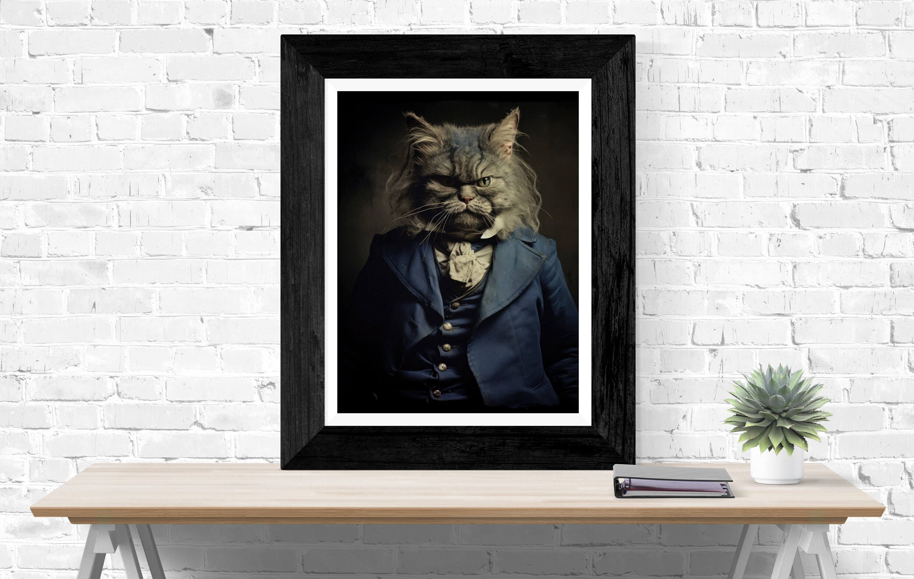 Wildcat in a Suit, Animal Art, Sports Art, Home Decor, Wall Art ...