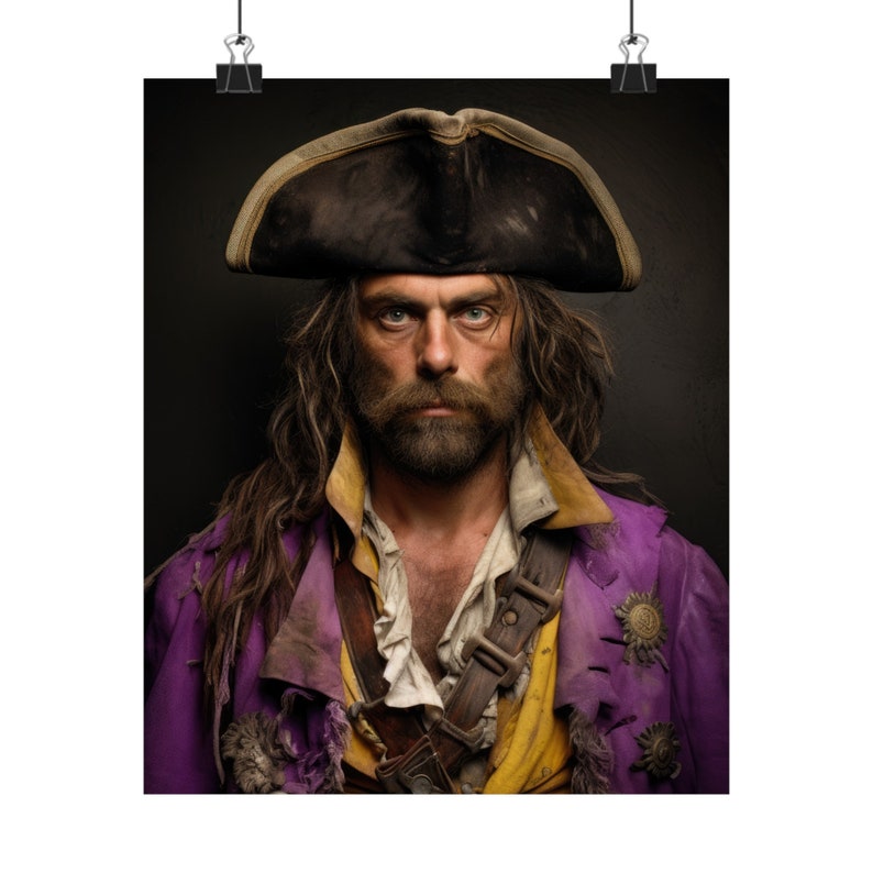 Pirate in Vintage Attire, ECU, Pirates, Wall Art, Fan Art, Sports Decor ...