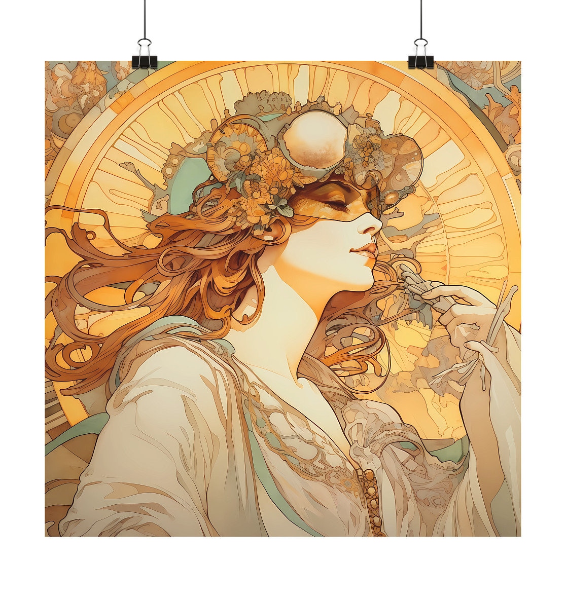 Jugendstil Poster Phönix Alphonse Mucha - Etsy.de