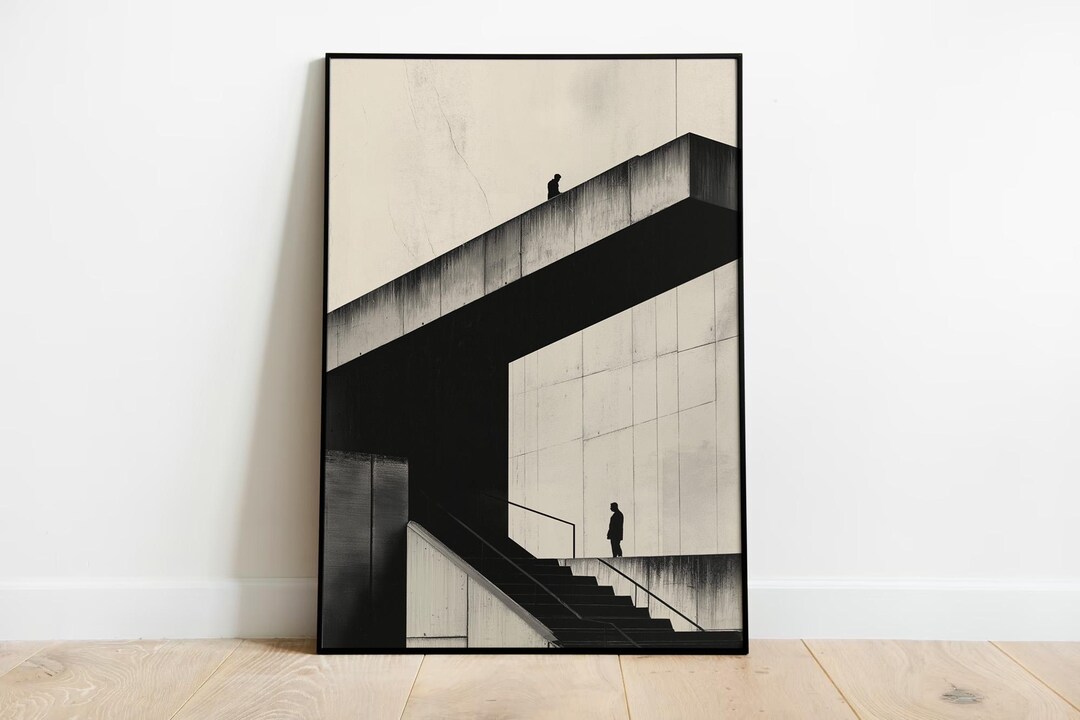 Brutalist Architecture Art Print: Concrete Building Poster - Etsy