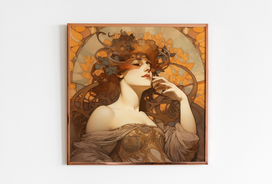 Jugendstil Poster - Beauty - Alphonse Mucha - Etsy