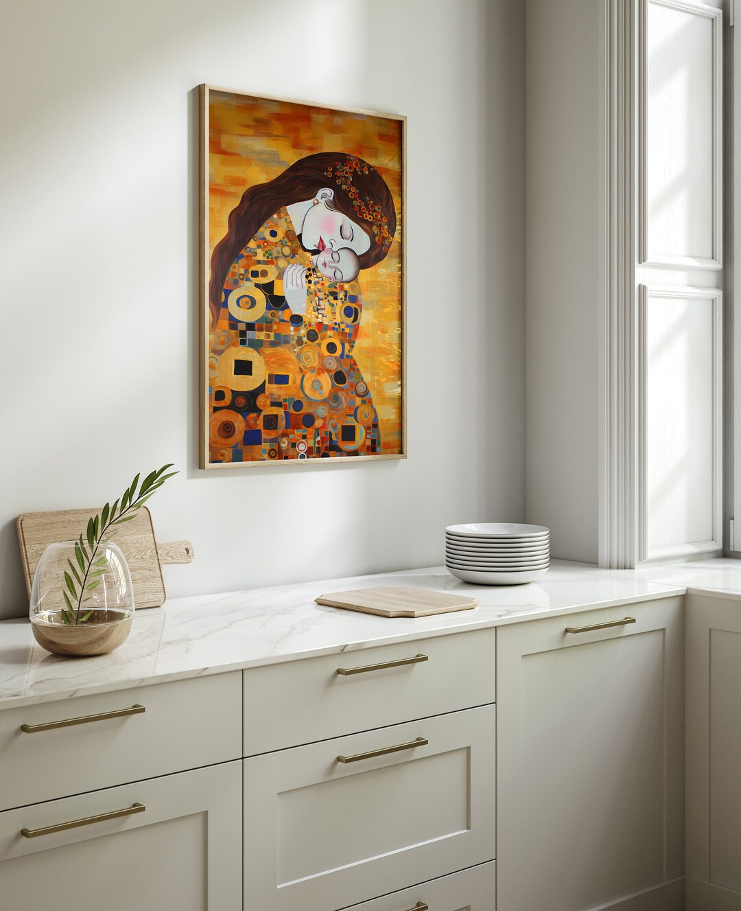 Mutter Mit Kind Gustav Klimt Style, Digital Download,printable Wall Art - Etsy