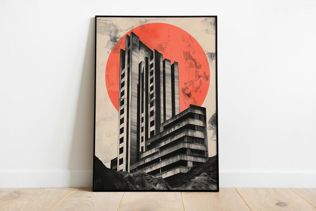 Brutalist Architecture Poster #2 | Digital Download | Printable ...