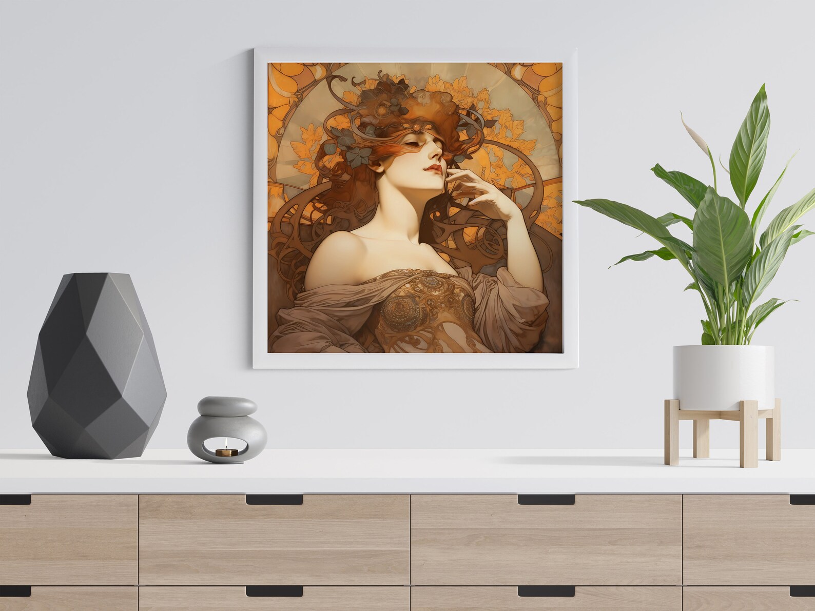 Jugendstil Poster - Beauty - Alphonse Mucha - Etsy