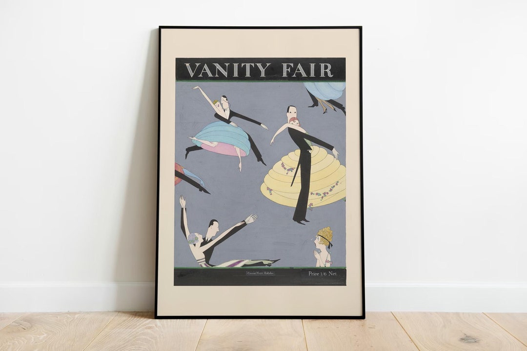 Vanity Fair Magazine Vintage Cover Poster - Retro Classic Art Print for ...