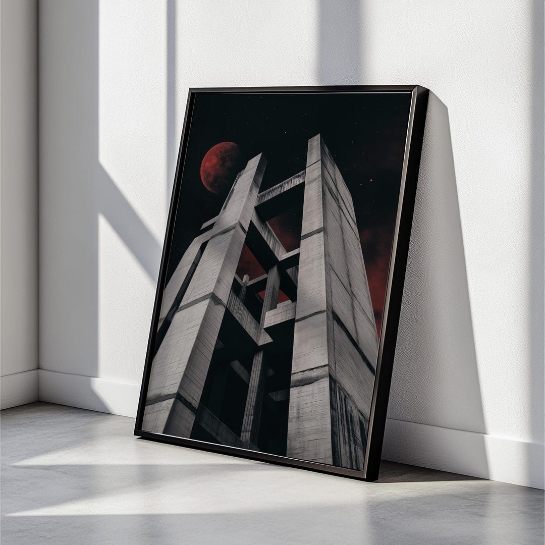 Brutalist Architecture Poster #3 | Concrete Architecture | Brutalist ...