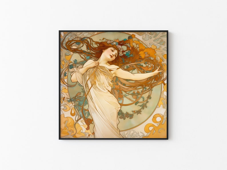 Jugendstil Poster - Sunday - Alphonse Mucha | Printing Decoration - Etsy