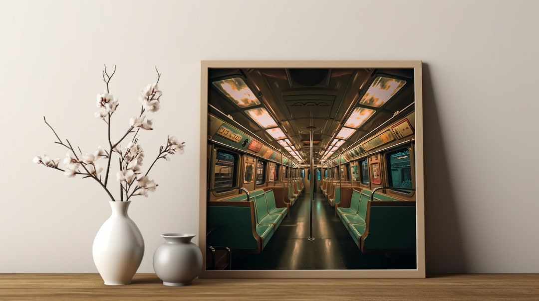 Retro Subway - Fotografie - Poster, Hochwertiger Druck - Etsy