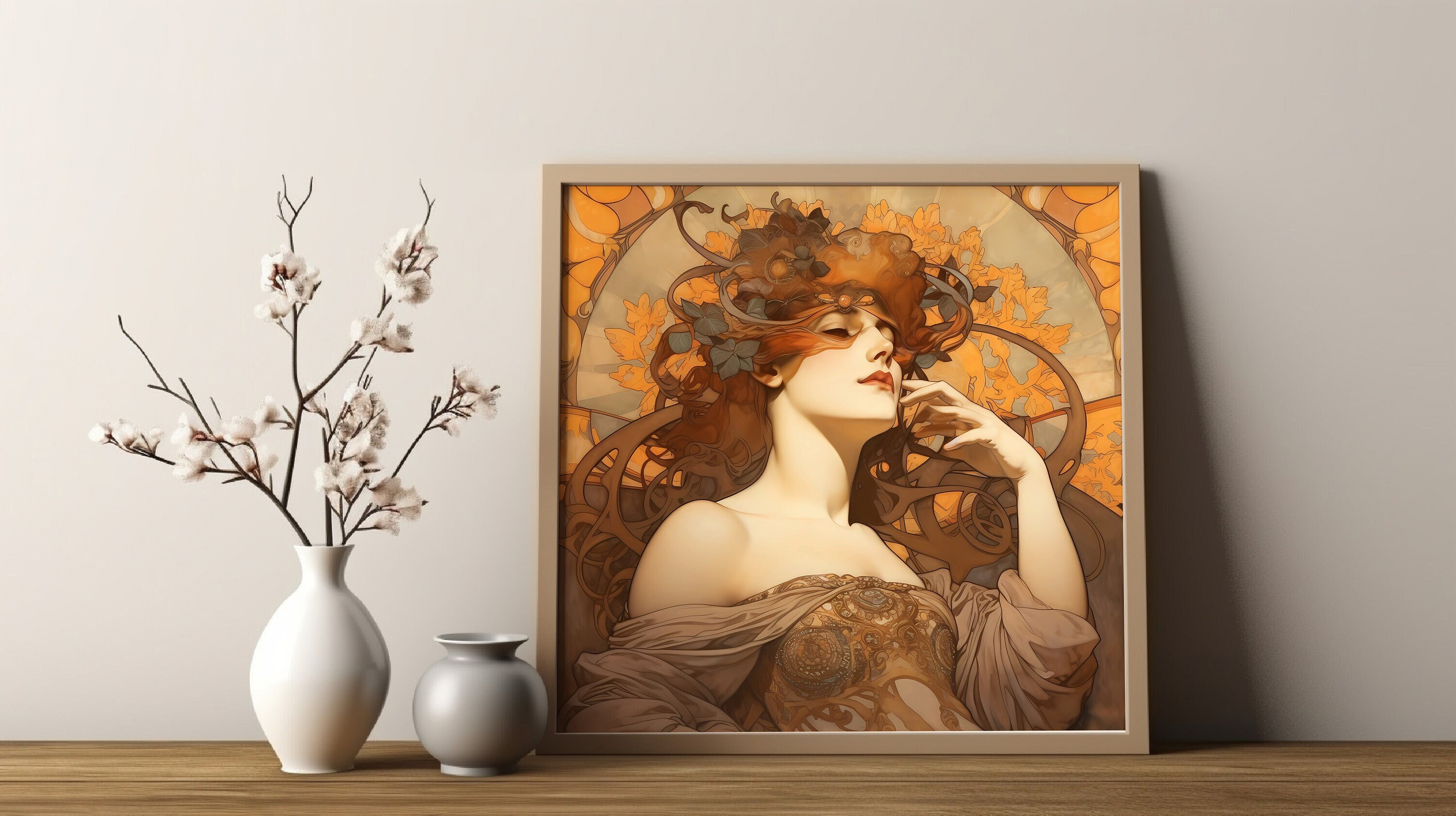 Jugendstil Poster - Beauty - Alphonse Mucha - Etsy