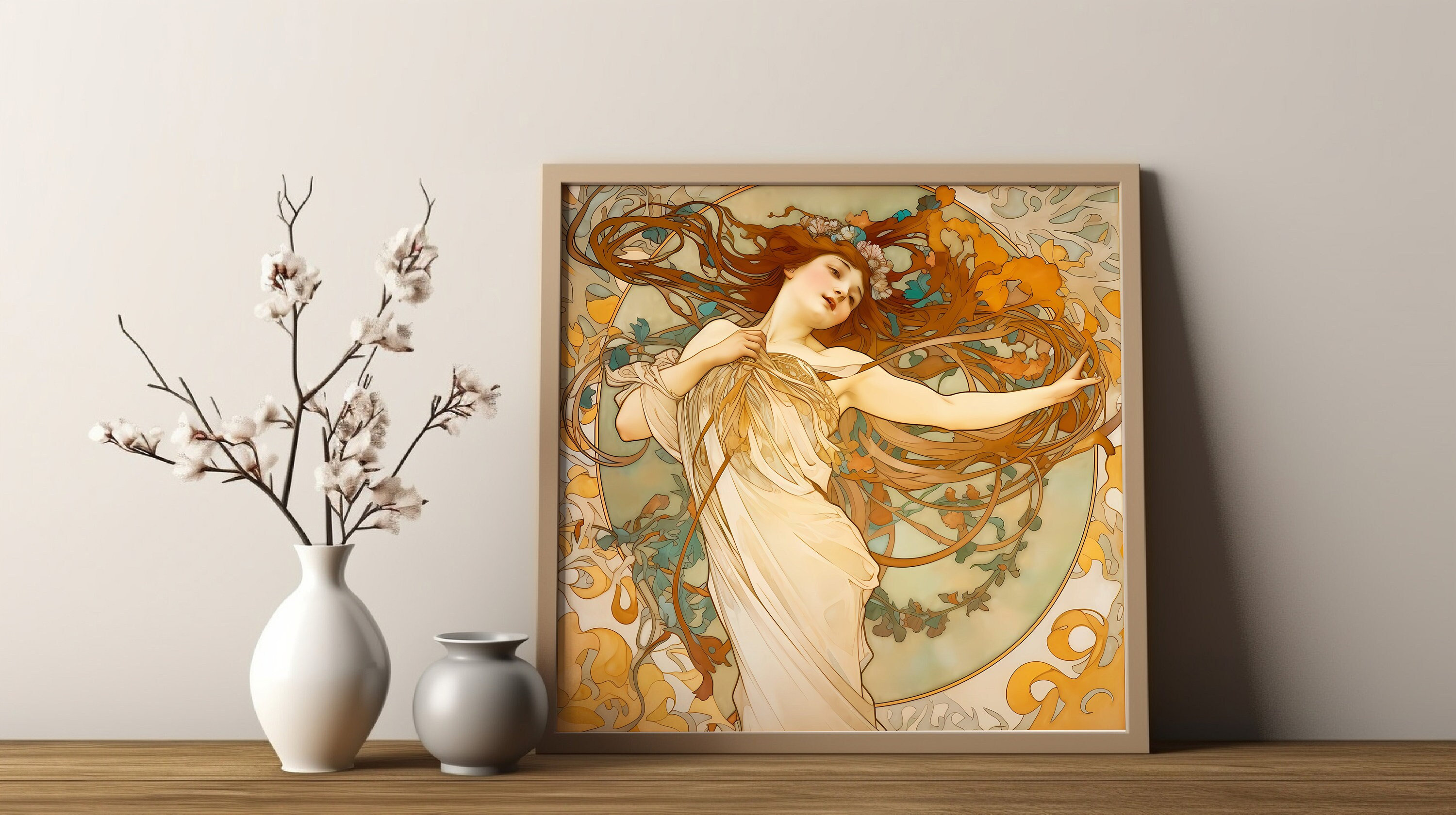 Jugendstil Poster - Sunday - Alphonse Mucha | Printing Decoration - Etsy
