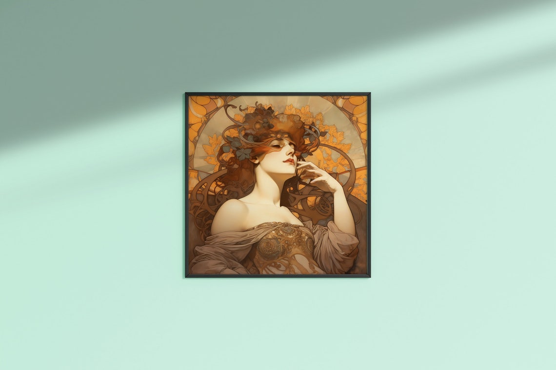 Jugendstil Poster - Beauty - Alphonse Mucha - Etsy