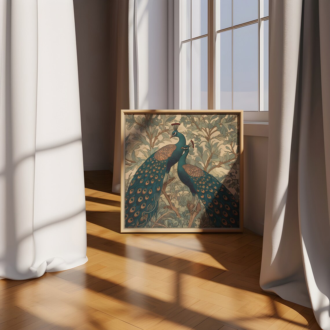 Peacock Poster Set of 3 William Morris Poster William Morris Art - Etsy