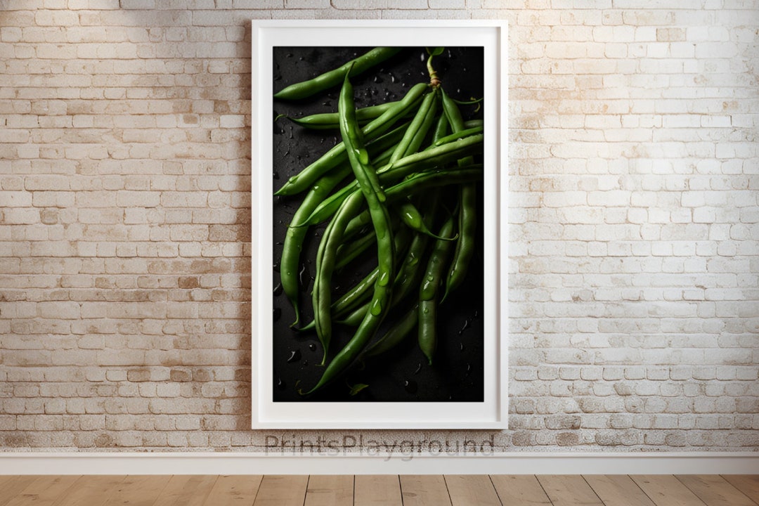 Green Beans | Modern Design Wall Art | Downloadable Digital Art | 0013 ...
