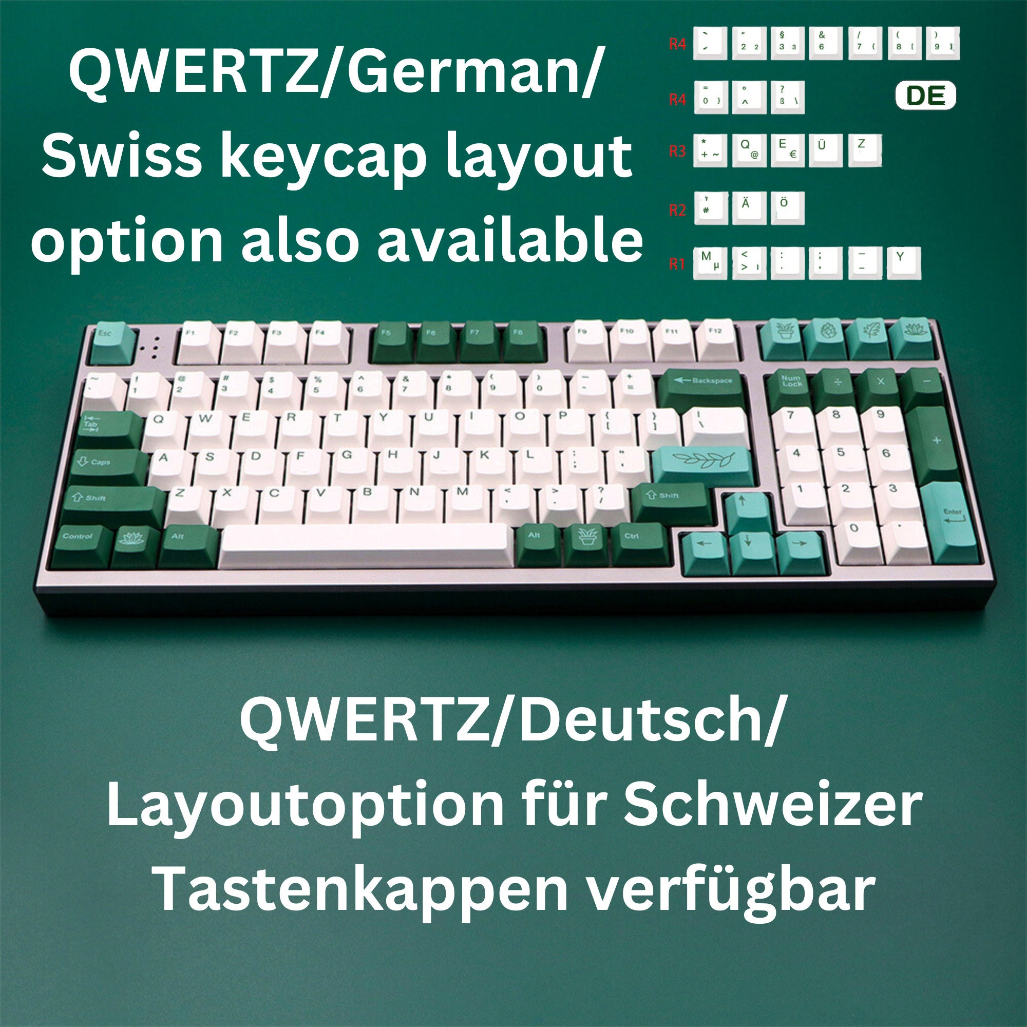 Keycaps ISO DE German Keycaps Keycaps DE Layout Iso De - Etsy UK