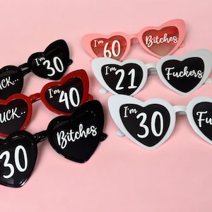 THE ORIGINAL Novelty Glasses / Personalised Birthday Sunglasses ...