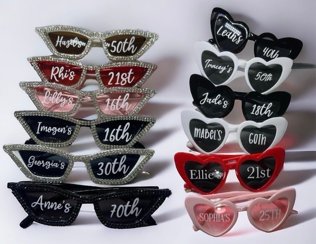 Personalised Birthday Sunglasses/ 18th Birthday Gift Set / 21st ...