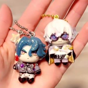 Custom Chibi OC Keychain Charm, YCH Commission Handmade - Etsy
