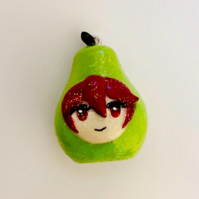 Pear Teto, Kasane Teto Handmade Keychain Charm, UTAU Vocaloid - Etsy