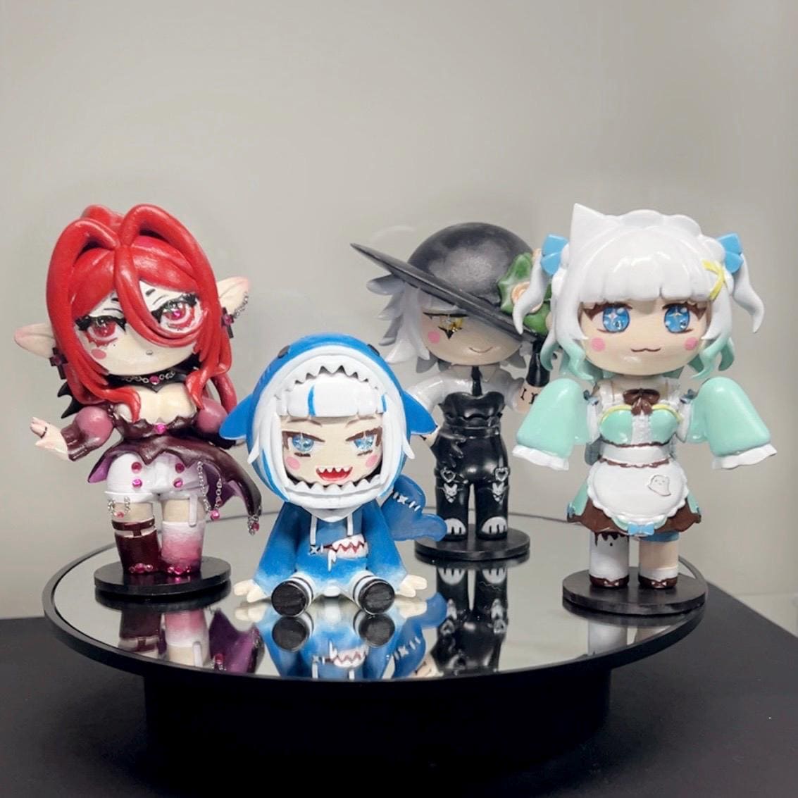 Custom Chibi OC Figure YCH Commission, Handmade Customizable Figurine ...