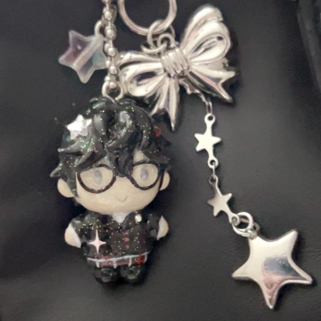 Ren Joker Akira Handmade Keychain Charm, P5 - Etsy
