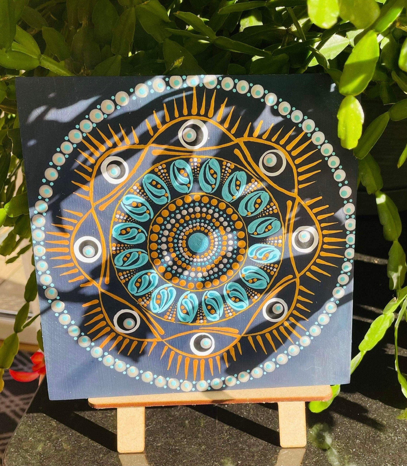 Evil Eye Protection Art Mandala Art Wall Art - Etsy
