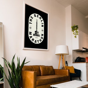 Vintage Berlin Marathon Poster Berlin Marathon Runner Gift for Runner ...