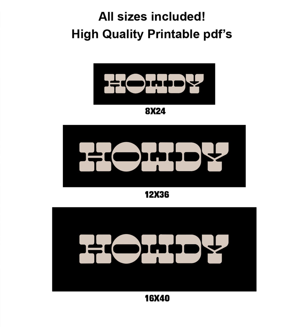 Howdy Typography Art Print, Western Decor, Southwestern Wall Art ...