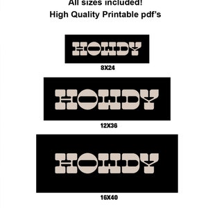 Howdy Typography Art Print, Western Decor, Southwestern Wall Art ...