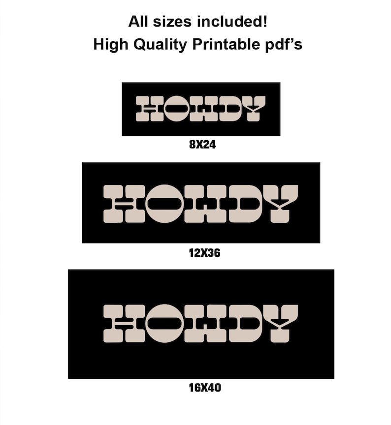 Howdy Typography Art Print, Western Decor, Southwestern Wall Art ...