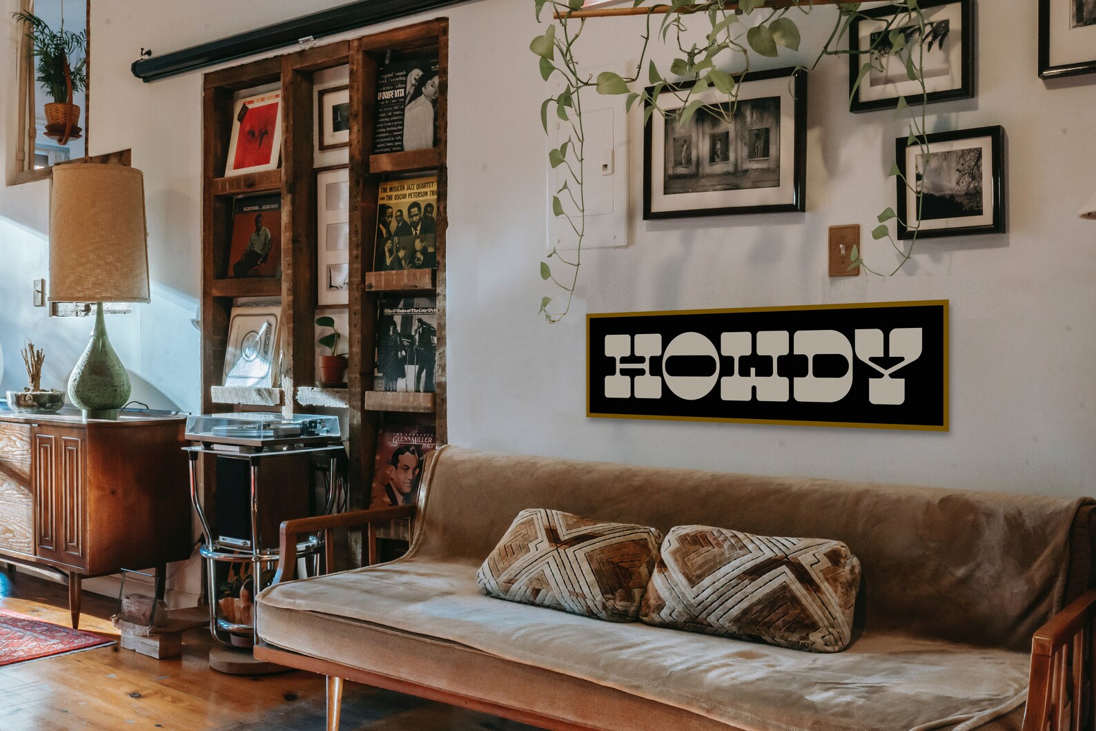 Howdy Typography Art Print, Western Decor, Southwestern Wall Art ...