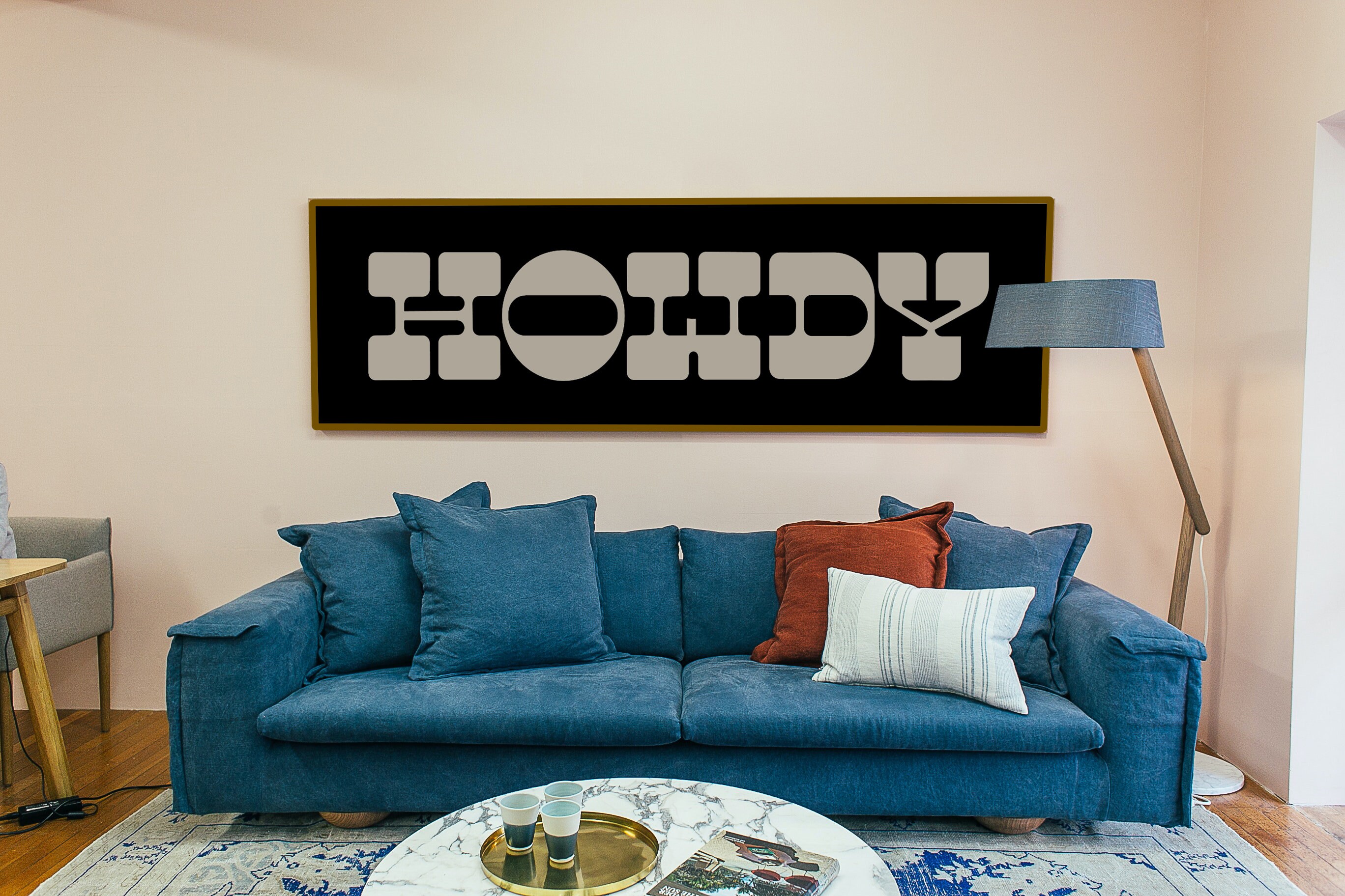 Howdy Typography Art Print, Western Decor, Southwestern Wall Art ...