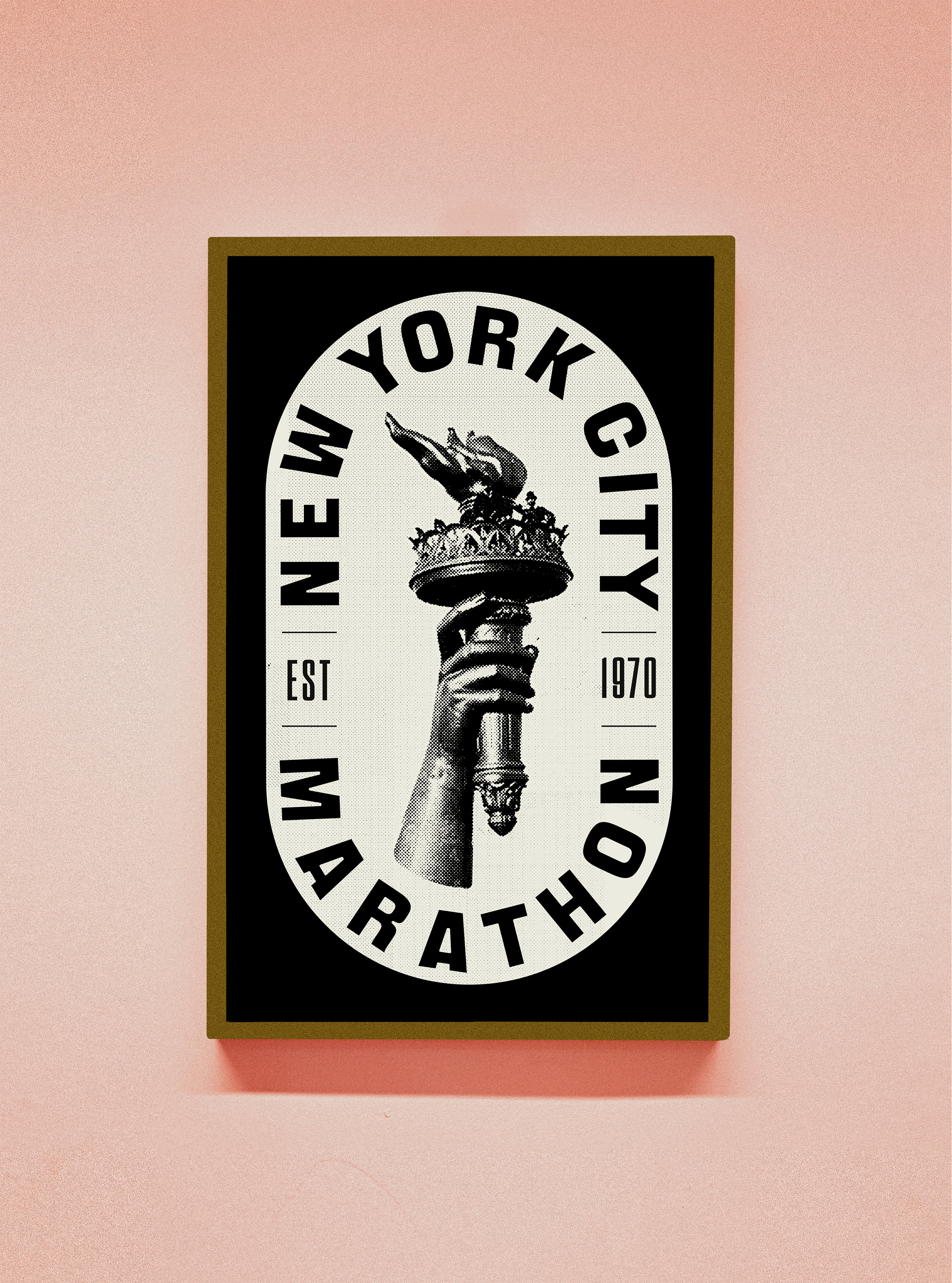NYC Marathon Poster NYC Marathon Runner Gift for Runner Marathon Gift ...