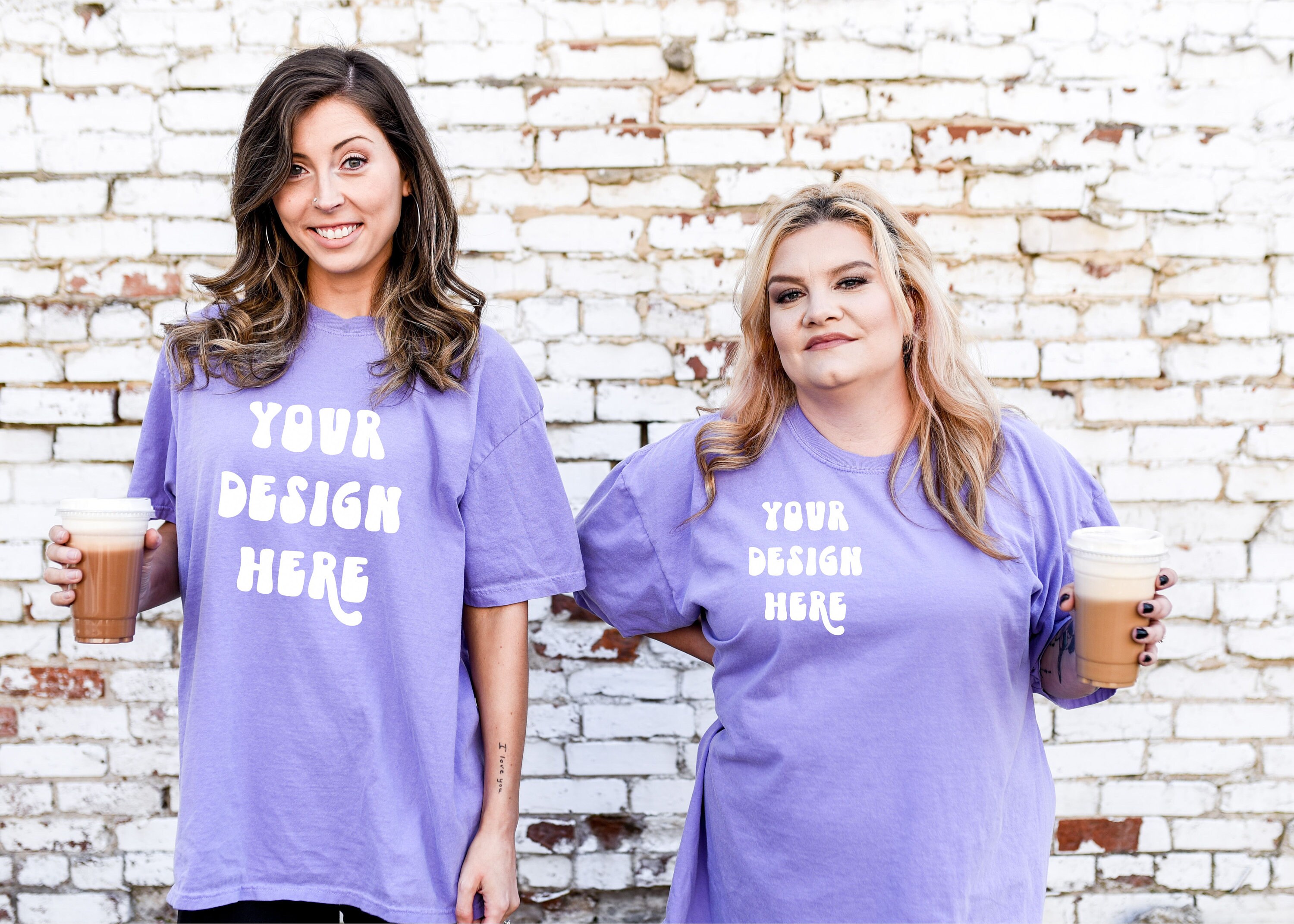 Comfort Colors C1717 Violet Mockup Oversized Shirt Mockup Model Mockup ...