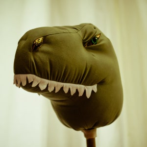 Dinosaur Stick Horse Sewing Pattern PDF Dragon T-rex - Etsy