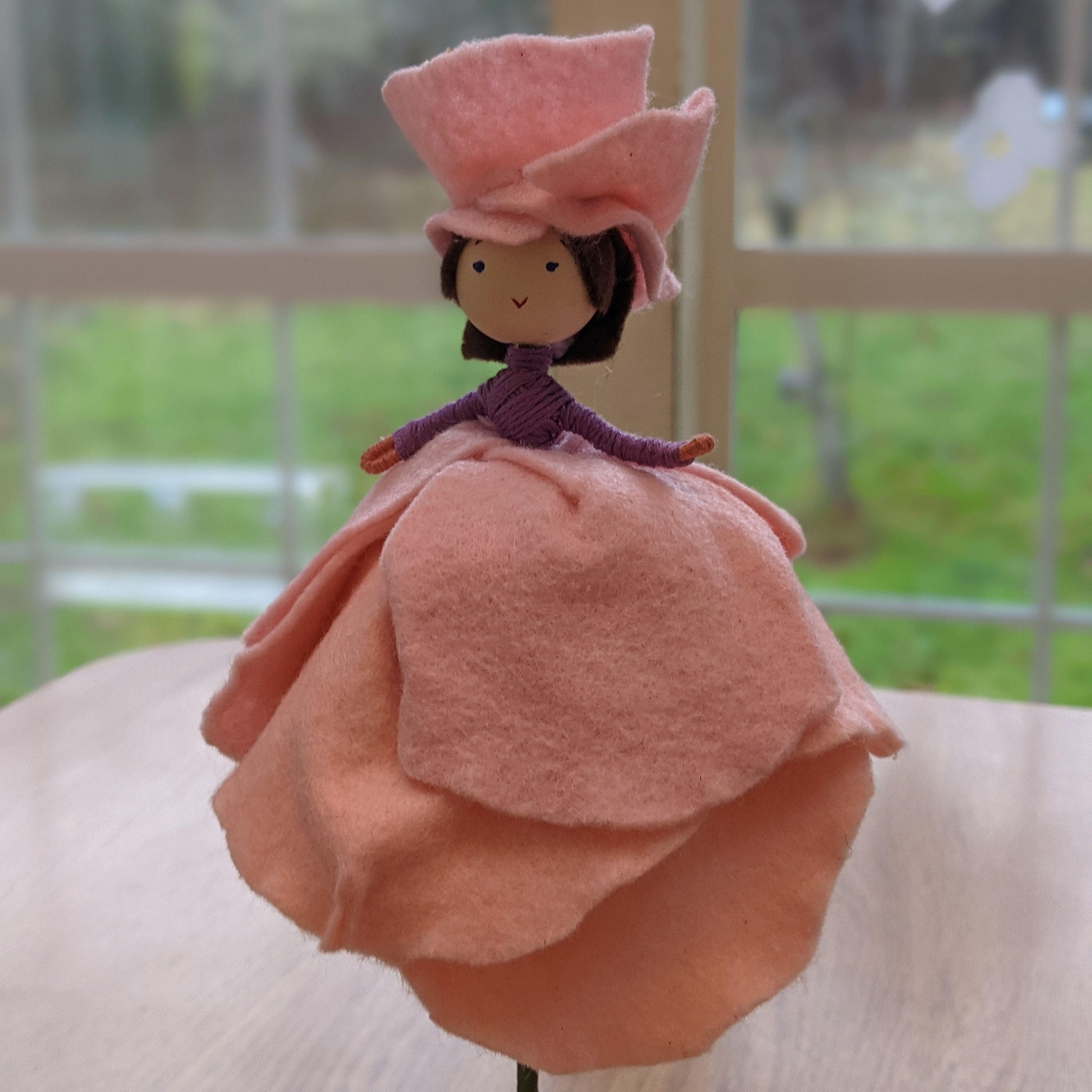 Reversible Rose Fairy Doll Pattern Felt Flower Sewing Pattern PDF ...