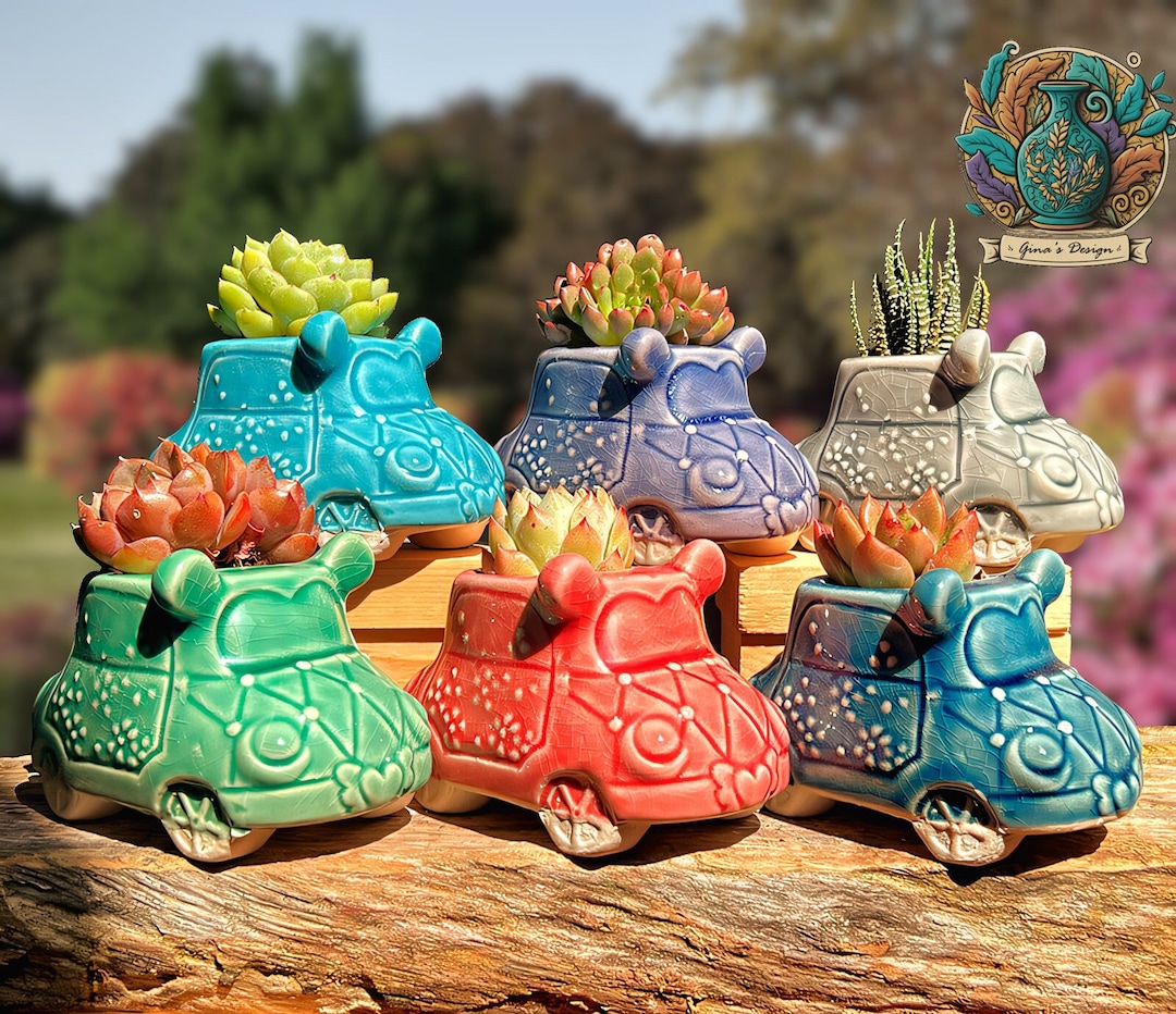 Car Planters Mini Car Planters Mini Car Ornaments Retro Car - Etsy UK