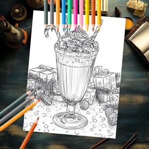 50 Coloring Pages for Holiday Desserts | Sweet Treats Instant Download ...