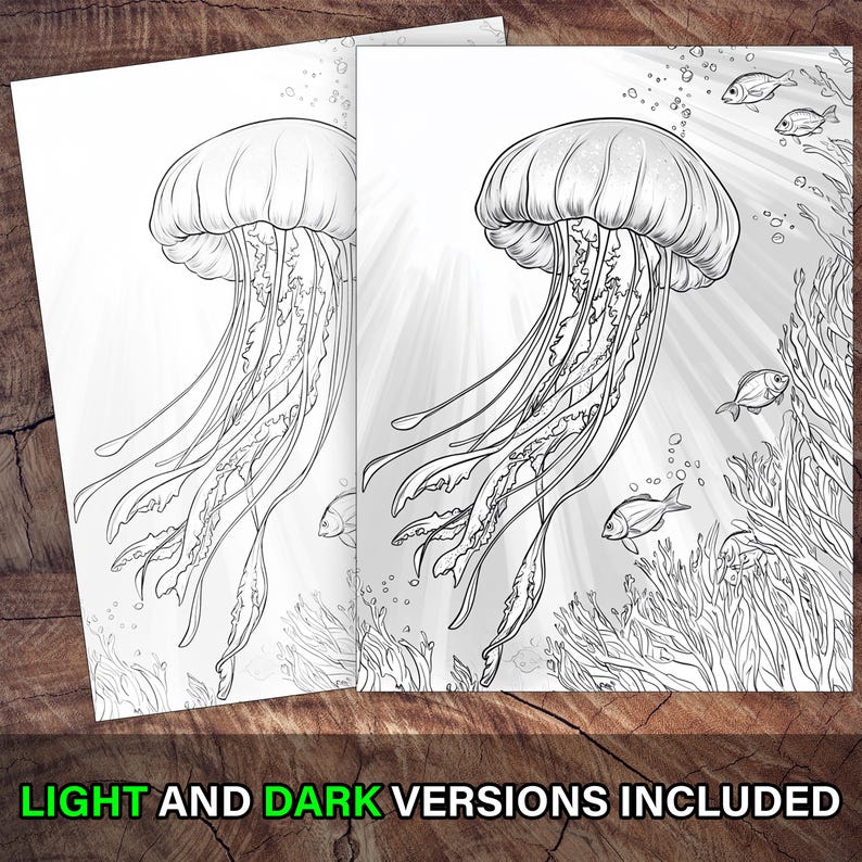 50 Sea Animals Coloring Book | Printable Ocean Creatures | Fun Activity ...