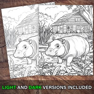 50 Adorable Baby Hippo Coloring Pages | Printable Art for Adults + Kids ...