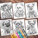 50 Puppies Wearing Japanese Clothing | Dogs Coloring Pages | Adults ...