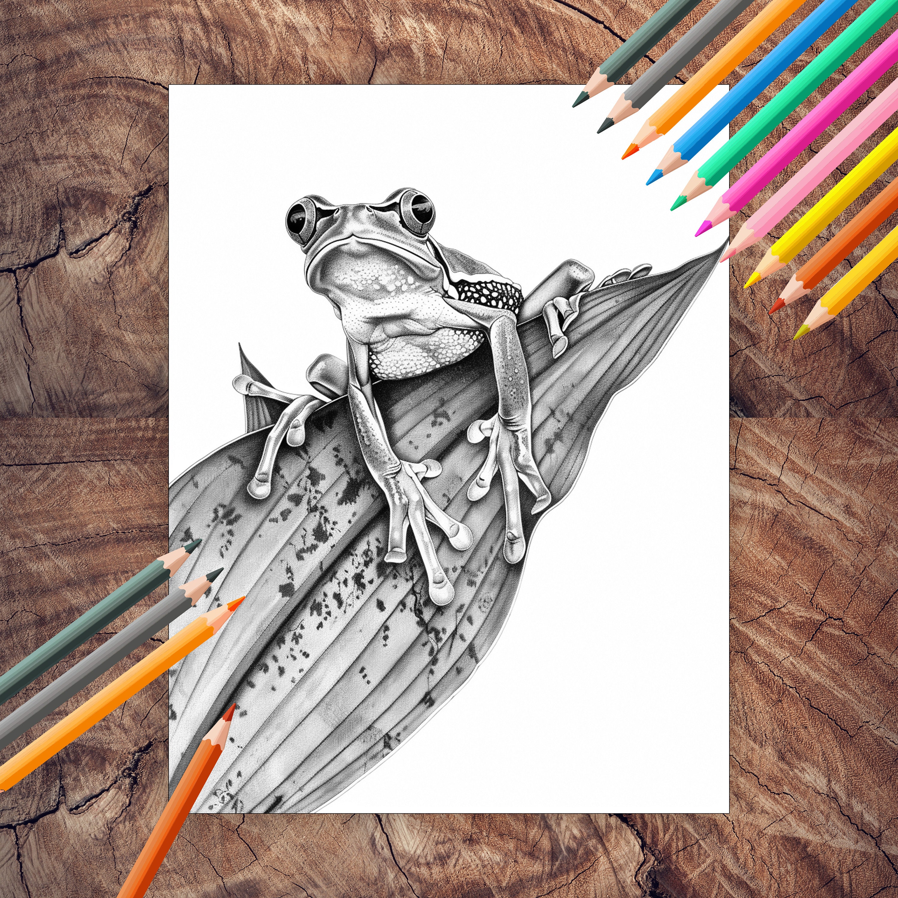 50 Tree Frogs Printable Coloring Pages | All Ages Coloring Books for ...