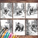 50 Woodland Animal Bear Coloring Pages | Printable PDF for Kids and ...