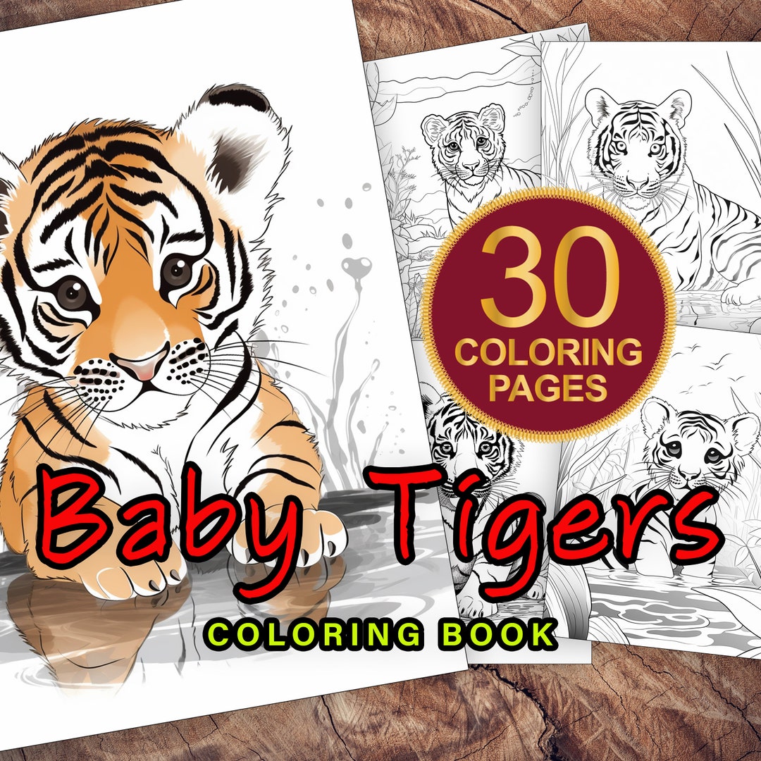 30 Baby Tiger Coloring Pages - Printable Safari Animals - Kids Art ...